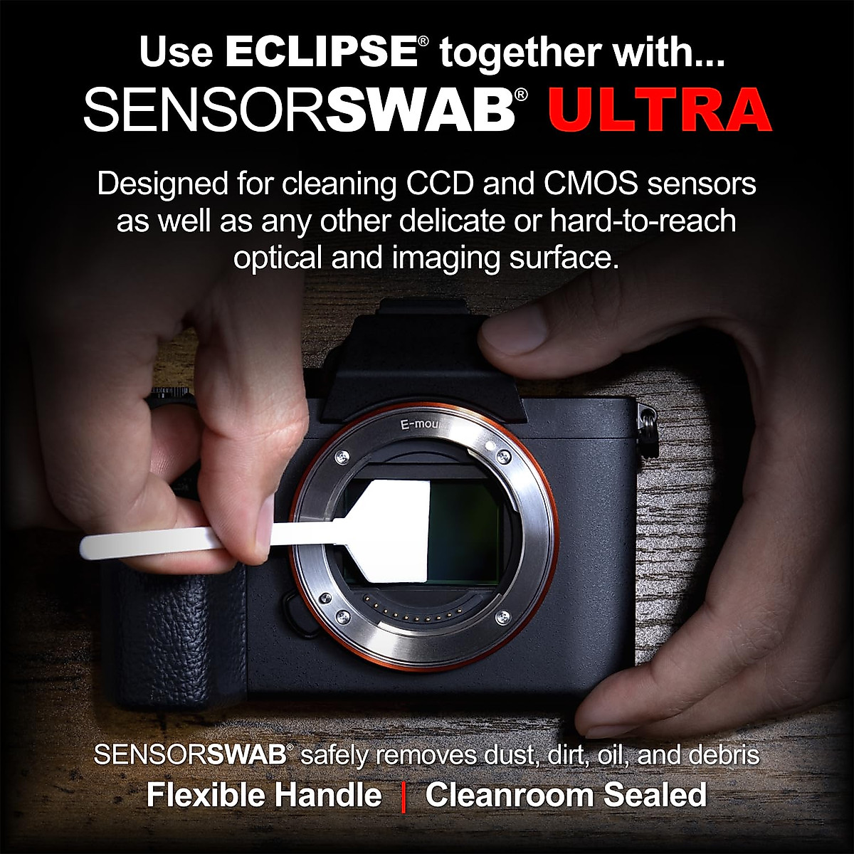 Eclipse Optic Cleaning Solution - Camera Lens and Digital Sensor Cleaner Fluid - Works with All Cameras, Binoculars, and Other Optical Products - Dropper Tip (15ml) - 0.5oz