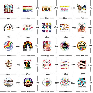 50pcs Diversified Stickers Pack, Beautiful Vinyl Waterproof Sticker Decals for Water Bottles, Laptops, Phones, Skateboards, Helmets, Hard Hats, Suitable for Kids Teen Adults Party Supplies Decor