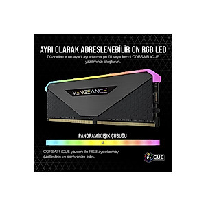CORSAIR VENGEANCE RGB RT 16GB (2x8GB) DDR4 3200 (PC4-25600) C16 1.35V Desktop Memory