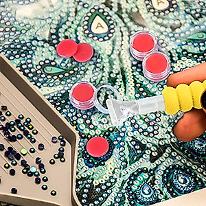 ANCIRS 6 Pack Diamond Painting Wax Storage Container Case with Glue Clay, Painting Glue Clay Organizer for Diamond Painting Embroidery Accessories