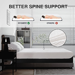 Dyonery Queen Mattress 14 Inch Memory Foam Mattress in a Box, CertiPUR-US Certified Fiberglass Free Mattress, Gel Double Mattress, Medium 80" × 60"