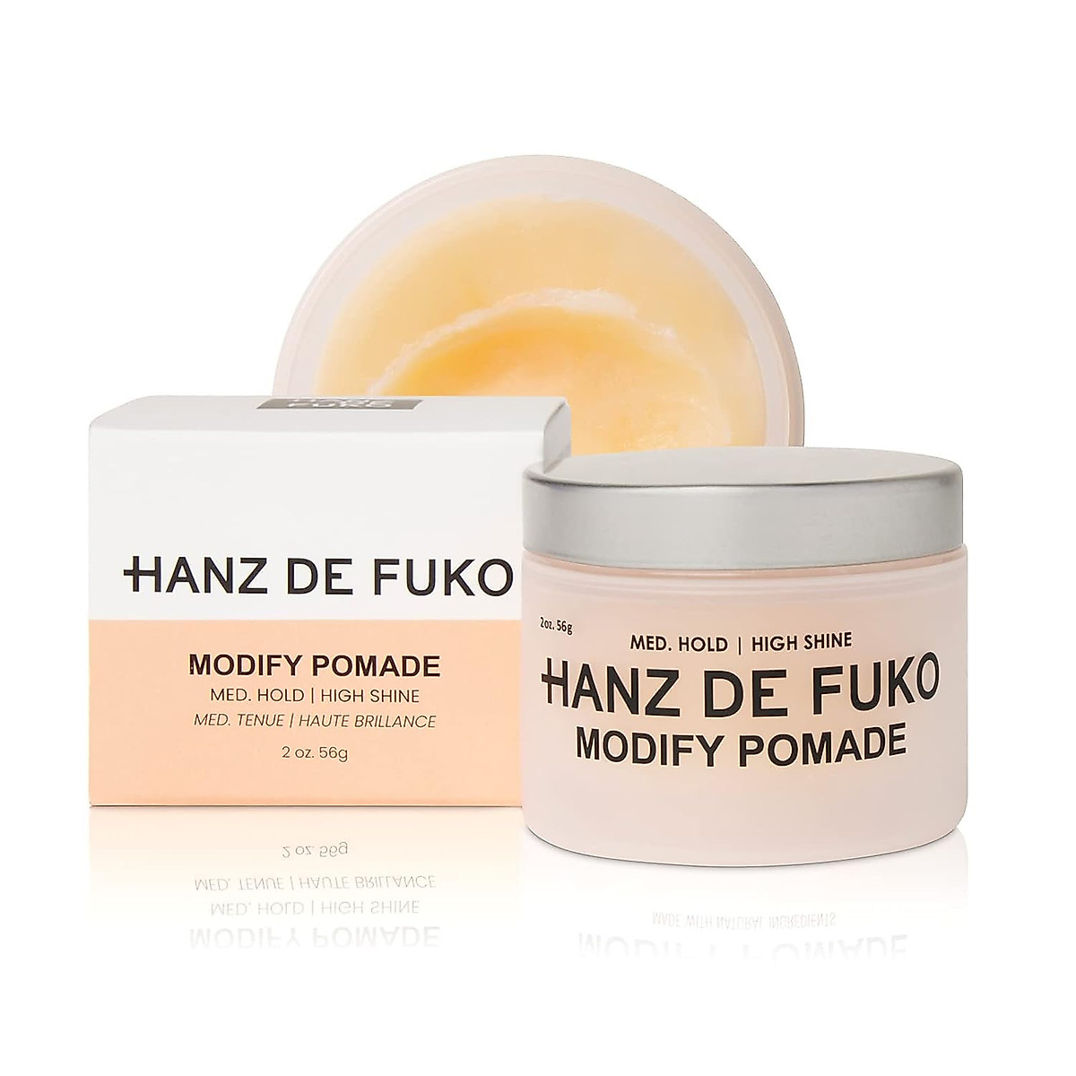 Hanz de Fuko Modify – Premium Mens Hair Styling Pomade with Medium Hold & High Shine Finish, 2oz