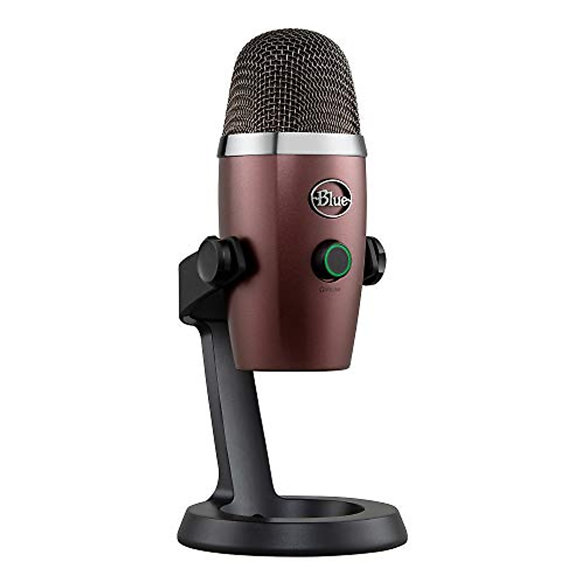 Blue Yeti Nano Premium USB Microphone for Recording, Streaming, Gaming, Podcasting on PC and Mac, Condenser Mic with Blue VO!CE Effects, Cardioid and Omni, No-Latency Monitoring - Red Onyx