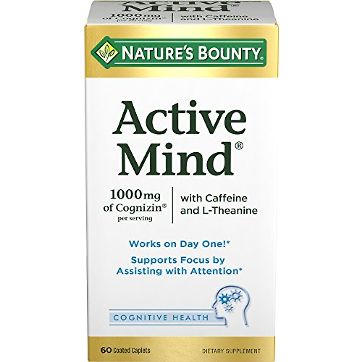 Nature's Bounty Active Mind, 60 Coated Caplets