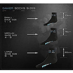 Gamer Gaming Socks, Do Not Disturb Im Gaming Socks for Men, Boys and Teens, Gifts, Fun Socks and Novelty Gifts (Large, Blue DND)