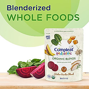 Compleat Pediatric Organic Blends Chicken-Garden, 10.1 fl oz Pouch, 24 Count