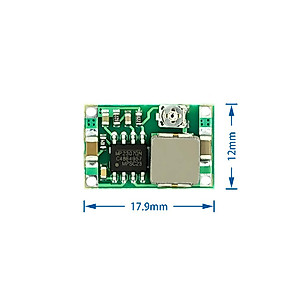 HiLetgo 10pcs RC Airplane Module Mini 360 DC-DC Buck Converter Step Down Module MP2307 4.75V-23V to 1V-17V