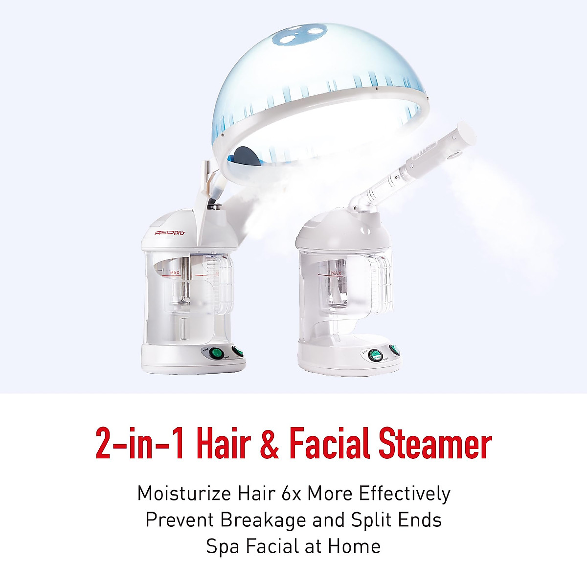 Red by Kiss 2-in-1 Hair & Facial Salon Steamer
