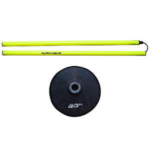 Gear FC Speed and Agility Turf Training Poles (Yellow)