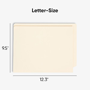 Smead Shelf-Master End Tab Fastener Folders with Pockets, 25 Count, Manila, Straight-Cut Tab, 1 Pocket, Letter Size (34099)