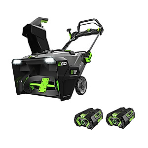 EGO Power+ SNT2101 21-Inch 56-Volt Lithium-Ion Cordless Snow Blower with Peak Power - 2 x 4.0Ah Battery and 320W Charger Included, Black