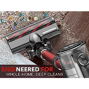 Stick Cordless Vacuum Cleaner with 2200mAh Powerful Lithium Batteries, Up to 35 Mins Runtime, 4 in 1 Lightweight Quiet Vacuum Cleaner Perfect for Hardwood Floor