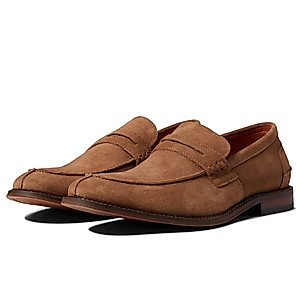 Stacy Adams Men's Marlowe Penny Slip-On Loafer, Dark TAN Suede, 7.5