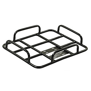 NDNCZDHC Food Delivery Box Rack Rear Grille 80kg Loading Seamless Steel Tube Universal for Motorcycle Electric Bicycle (Type 1 50/40 ID)
