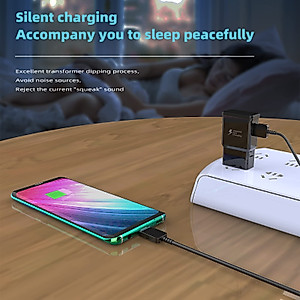 Type C Charger Fast Charging USB C Power Adapter Cell Phone Wall Block Android Tablet Super Charge Box Brick Cable Compatible for Galaxy LG S9 Cord S10 S8 Note S21 Ultra Plus S20 A31