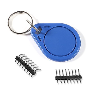Diitao 5PCS RFID Kit Mifare RC522 Reader Module RF IC Card Sensor Module with S50 White Card+Key Ring