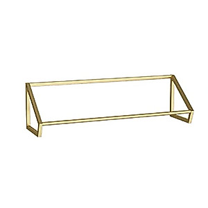 WFDERAN Modern Simple Clothing Store Heavy Duty Metal Display Stand,Wall-Mounted Garment Rack,Clothes Rod,Bathroom Hanging Clothes Towel (39" L)
