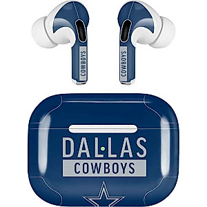 Skinit Decal Audio Skin Compatible with Apple AirPods Pro (2rd Gen, 2022) - Officially Licensed NFL Dallas Cowboys Blue Performance Series Design