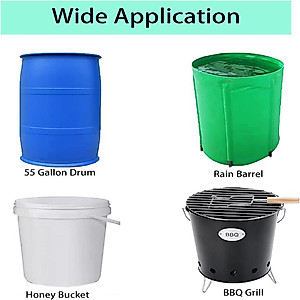 GANAZONO Bucket Lid Water Can Trash Can Lid Lock Can Covers Bucket Cover Storage Tank Cover Outdoor Barrel Cover Sofa Cover Oxford Cloth Black Complex Trash Can Cover Outdoor Tank Cover
