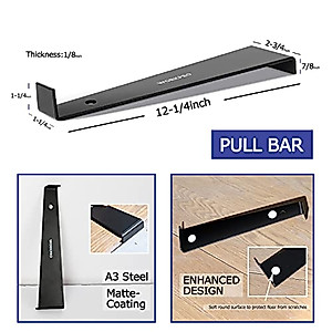 WORKPRO Laminate Wood Flooring Installation Kit with Reinforced Double-Faced Mallet, Heavy Duty Pull Bar, Tapping Block and 30-Piece Spacers Included,Multicolor