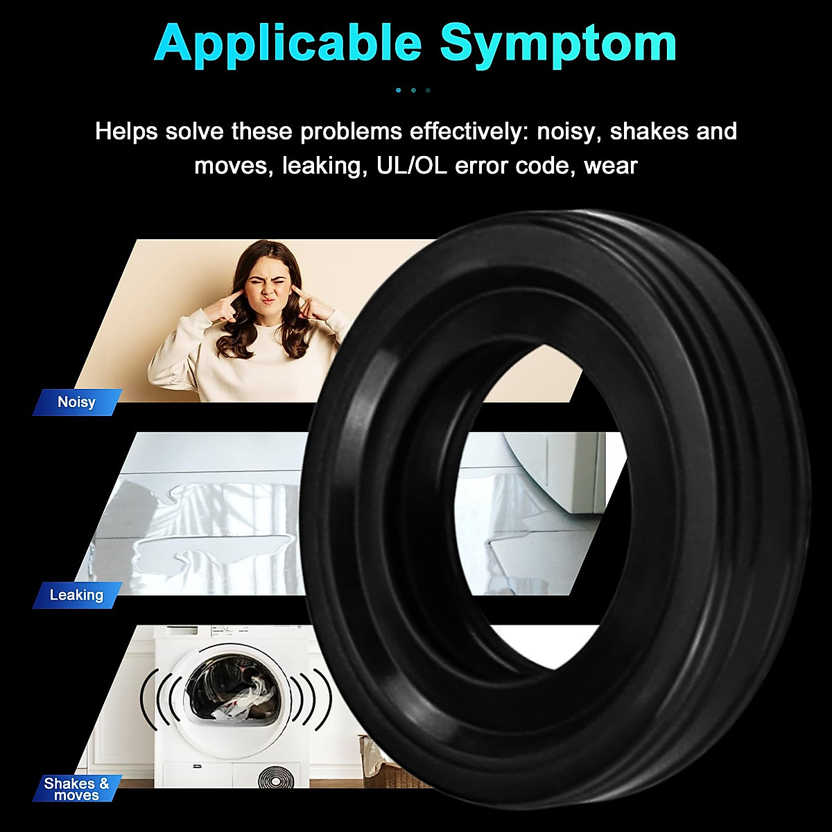 Funmit W10435302 Washer Bearing and Tub Seal Kit & W10447783 Installation Tool Replacement for Whirlpool Cabrio and Maytag Bravos XL Washers, Repair Noisy, Shaking, Leaking, UL/OL Error Issues