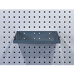 Triton Products 56120-SLV LocHook Shelf with Garment Hanger, 12" x 10", Silver