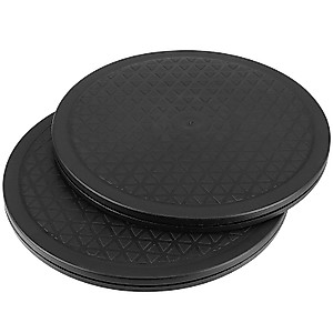 MUKCHAP 4 Pack 10 Inch Rotating Swivel Stand Turntable, 360° Round Swivel Turntable with Steel Ball Bearings, Multi-use Lazy Susan for Various Utility Uses, 55 Lbs Carrying Capacity