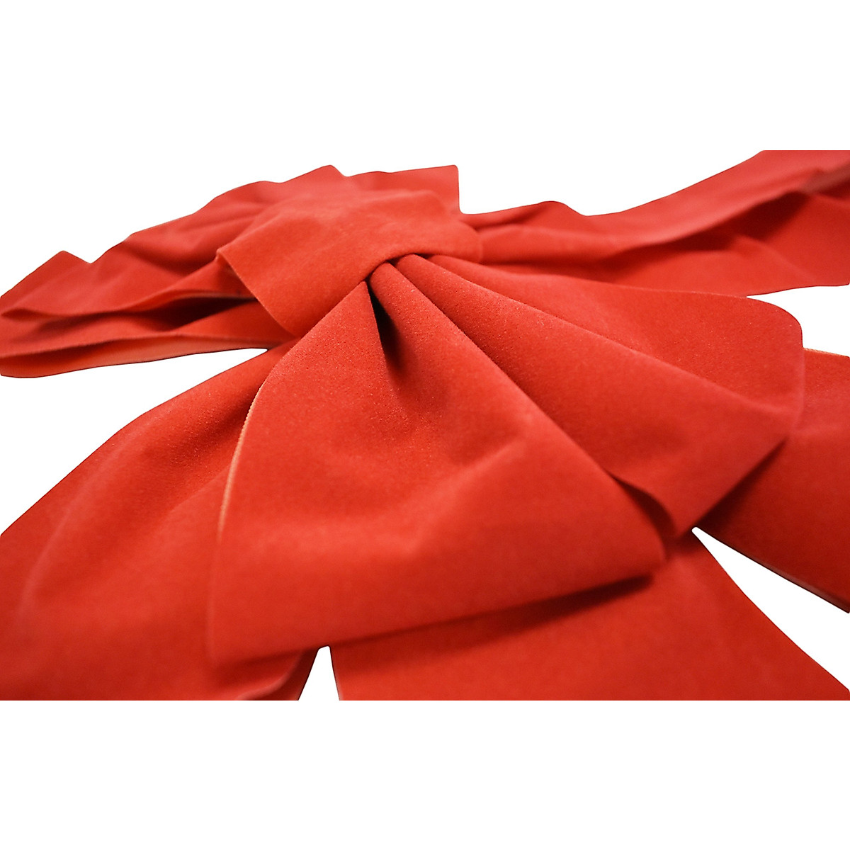 Black Duck Brand Set of 4 Christmas Red Velvet Bows 26" x11.5" 10-Loop Holiday/Christmas Bows!