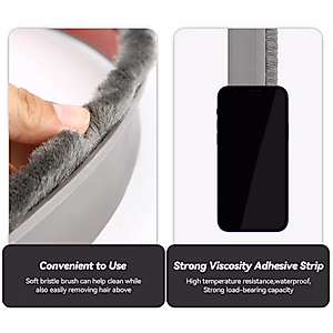 Icysey Door Seal Draft Stopper, 2" W x 39" L, Silver, Rubber & Foam