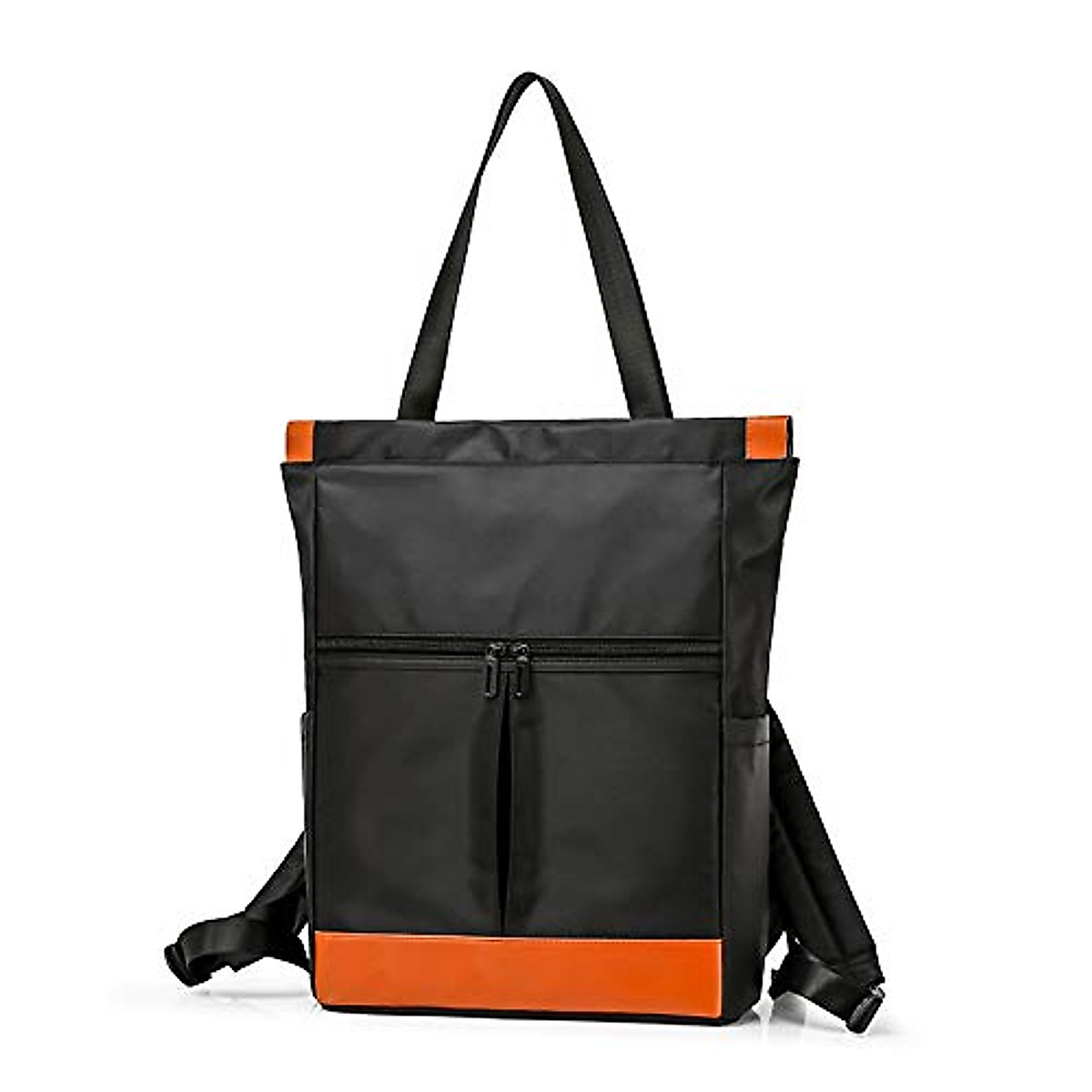Women's single shoulder bag, waterproof nylon cloth bag, lightweight outdoor cross backpack (black)