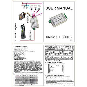 3 Channel 5A DMX512 Decoder Controller Relay Switch Kit DIY Converter DMX Dimmer Relay With Protective Shell