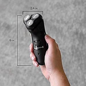 Remington PR1235 R3 Power Series Rotary Shaver, Men's Electric Razor, Electric Shaver, Black