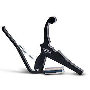 Kyser Quick-Change Capo for electric guitars, Black, KGEBA