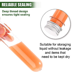 80 Pcs Plastic Test Tubes with Caps 45ml Clear Test Tubes 140 x 25 mm Gumball Candy Tubes for Science Party Supplies Science Experiment Halloween Christmas Birthday Gifts Home Decoration