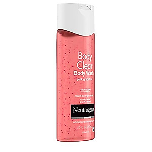 Neutrogena Body Clear Acne Treatment Body Wash with 2% Salicylic Acid Acne Medicine to Prevent Body Breakouts, Pink Grapefruit Shower Gel for Back, Chest & Shoulders, Vitamin C, 8.5 fl. oz