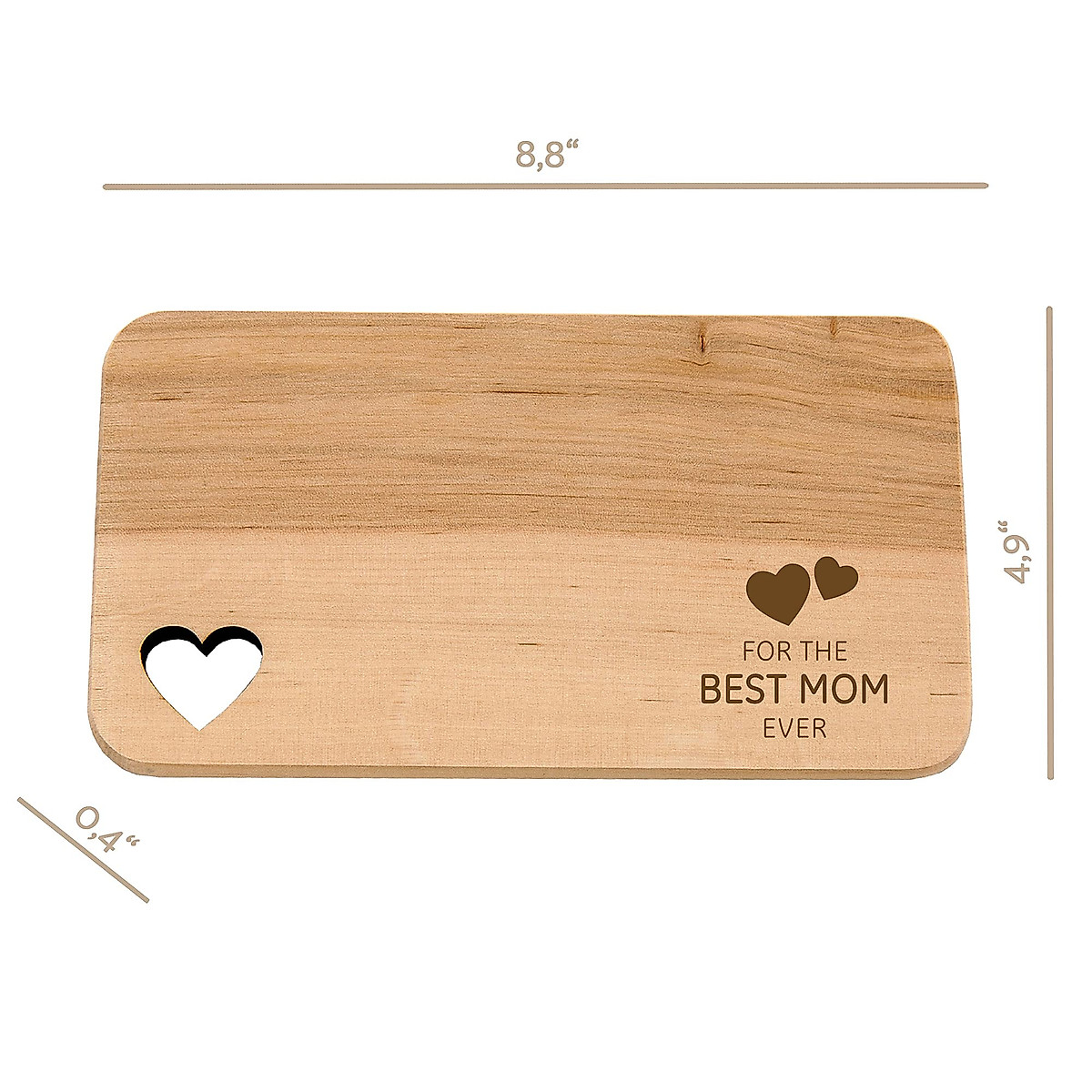 Spruchreif | Small Wooden Breakfast Board | Engraved Cutting Board | Gift Idea Family | Christmas Gift Grandma | Best Grandma | Gift for Grandmother | Gift Grandparents