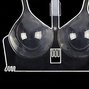 PETSOLA 5 Pieces Clear Bras Display Stand Multipurpose Bras Hangers for Shop Bathroom Home Organization