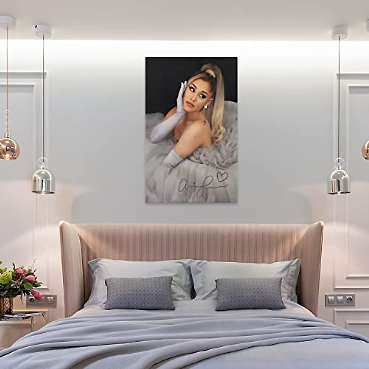 QIGUTRNG Ariana Star Singer Grande Poster Art Picture Print Modern Family Bedroom Decor Posters 11.81x7.87inch(20x30cm)