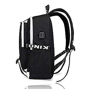 MCDREAMUSA Academia Backpack Shoulder Bag with USB Charging Port & Gift Bracelet Anime School Bookbag Laptop Backpack Daypack