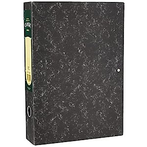 Rexel Classic Foolscap Lock Spring Box File - Black/Green