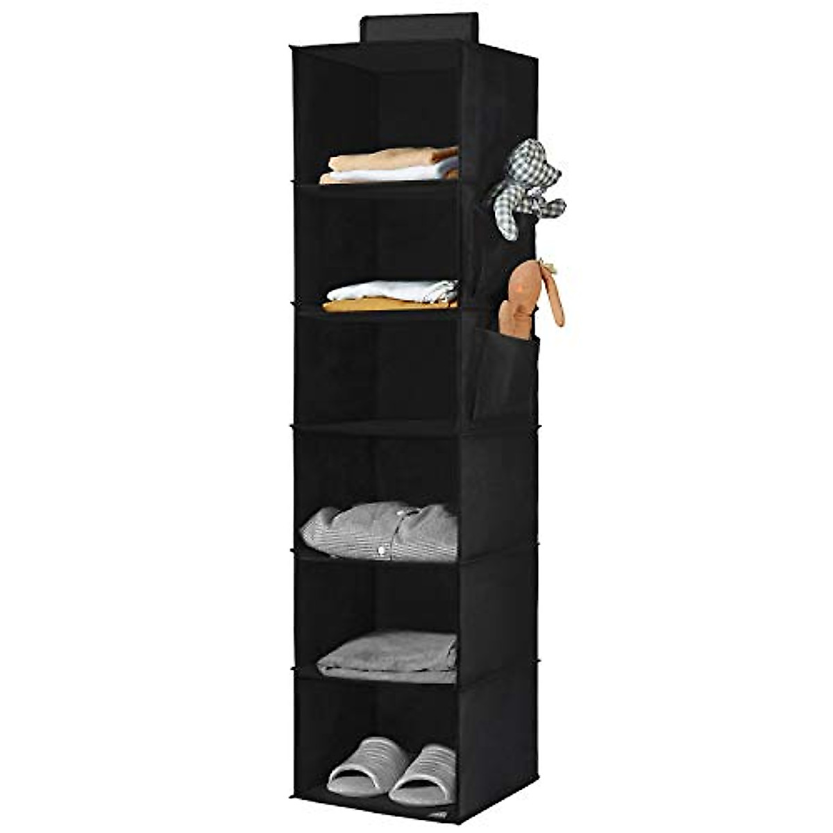 YOUDENOVA Hanging Closet Organizers and Storage, 6-Shelf Closet Hanging Storage Shelves