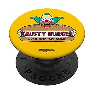 The Simpsons Krusty the Clown Burger PopSockets Swappable PopGrip