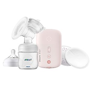 Philips AVENT Single Electric Breast Pump Advanced, with Natural Motion Technology, SCF391/61, Pink