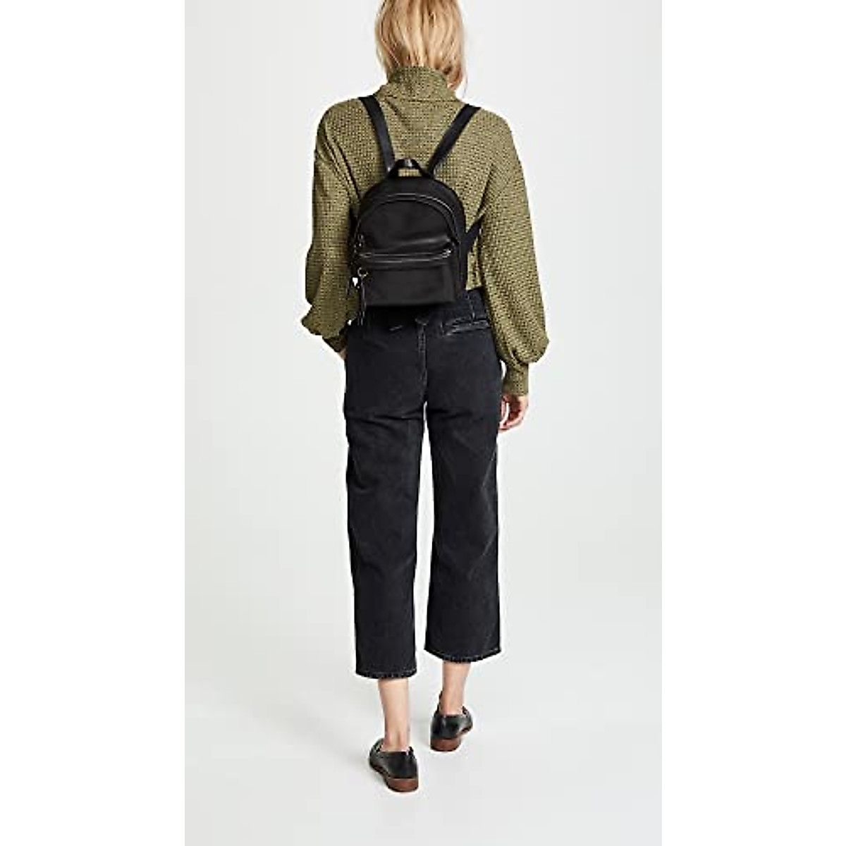 Madewell Women's Mini Lorimer Backpack, True Black, One Size