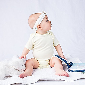 Laughing Giraffe Baby Blank Short Sleeve Unisex Onesie Bodysuit (3-6 Months, Heather Gray)