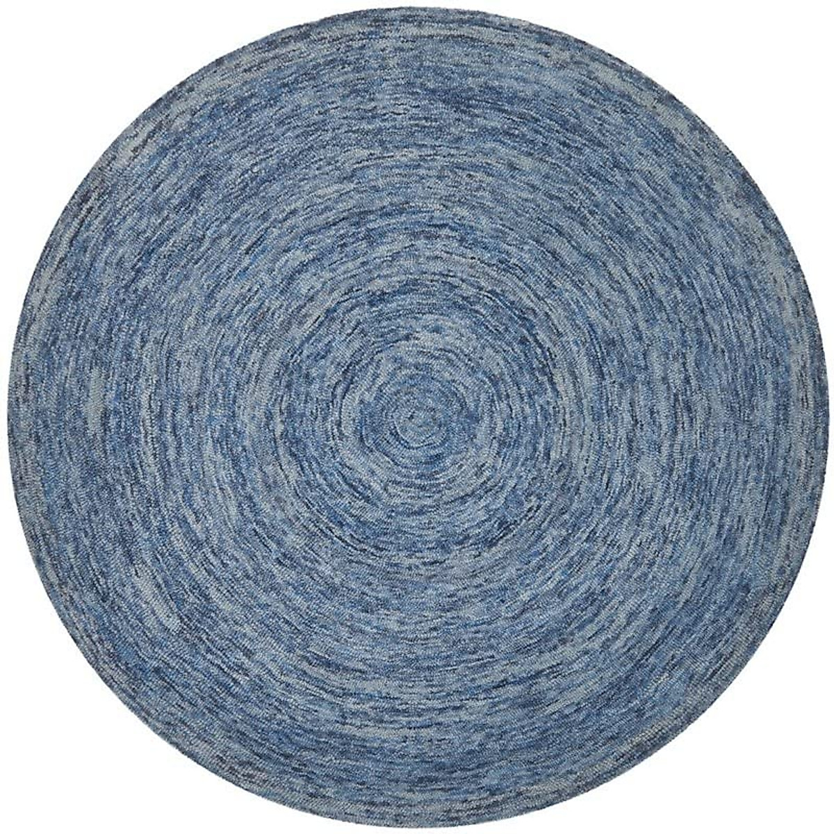 SAFAVIEH Ikat Collection 4' Round Dark Blue/Multi IKT633A Handmade Premium Wool Area Rug