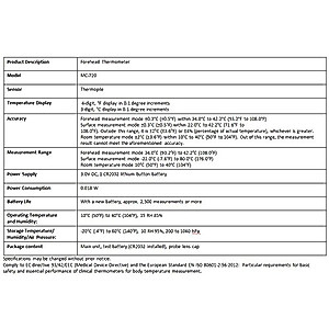Omron Mc-720 Non-Contact Forehead Thermometer