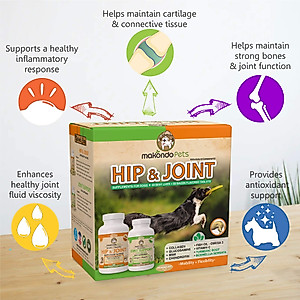 Hip and Joint Supplement for Dogs with Chondroitin, Collagen for Dogs, Turmeric, Boswellia, Dog Glucosamine for Dogs & MSM - Dog Arthritis Supplement. Extend Dog Joint Supplement Large Breed and Small