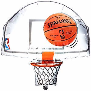 Anagram NBA Backboard Basketball Foil Balloon, 26", Multicolored