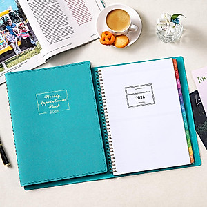 Weekly Appointment Book 2023 - Daily Hourly Planner 2023, January 2023- December 2023, 8.4" x 10.6", 15-Minute Interval, Flexible Soft Cover, Twin-Wire Binding, Perfect for Your Life